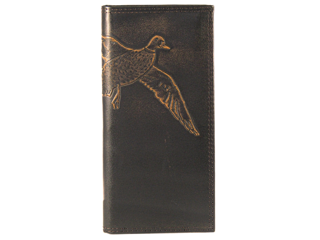 Mallard Men's Secretary Leather Wallet. Brown Burnished Full Grain ...