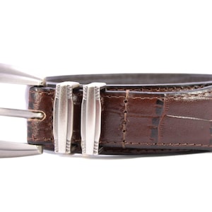 LSU Tigers Men's Collegiate Leather Belt. LSU Gift. Tigers Merch ...