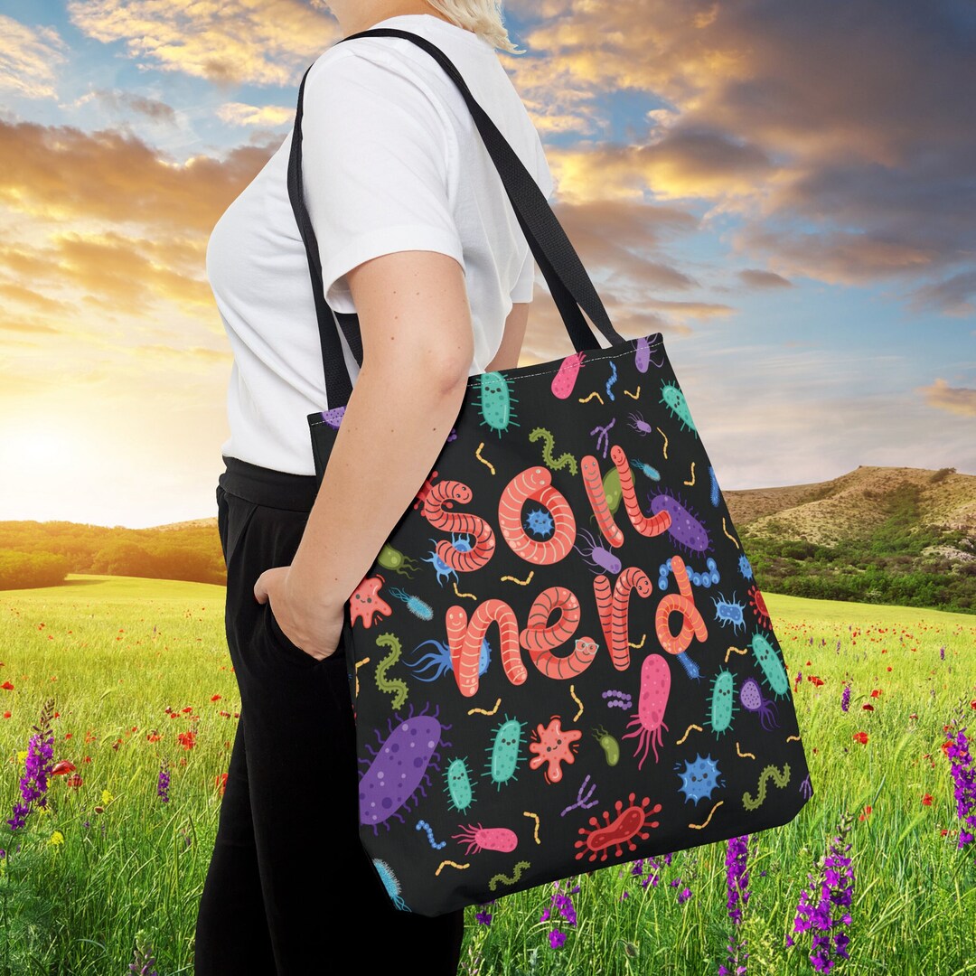 Soil Nerd Tote Bag: Microbiologist Worm Composting Gardener Gift - Etsy