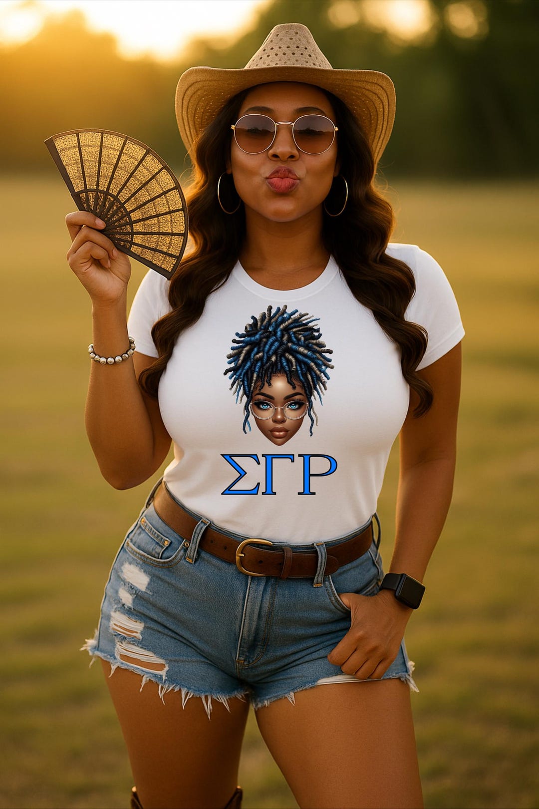 SGRHO Girl With Greek Letters on T-shirt. Affordable and Cozy Fit - Etsy