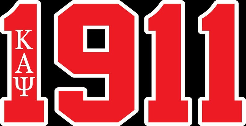 Greek Kappa Alpha Psi 1911 on White T-shirt - Etsy