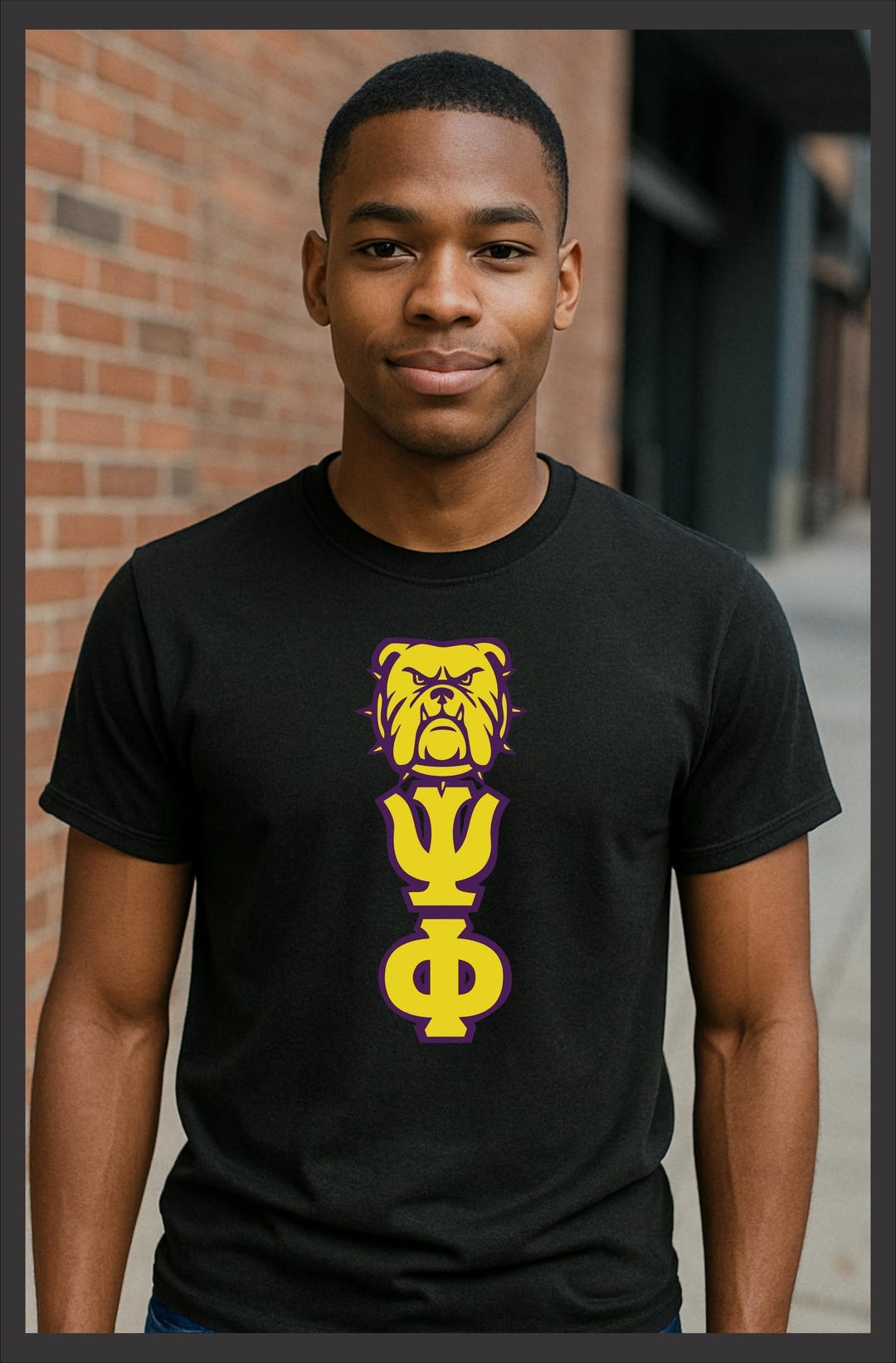 Omega Psi Phi Limited Edition Que Dawg Vertical on Black T-shirt - Etsy