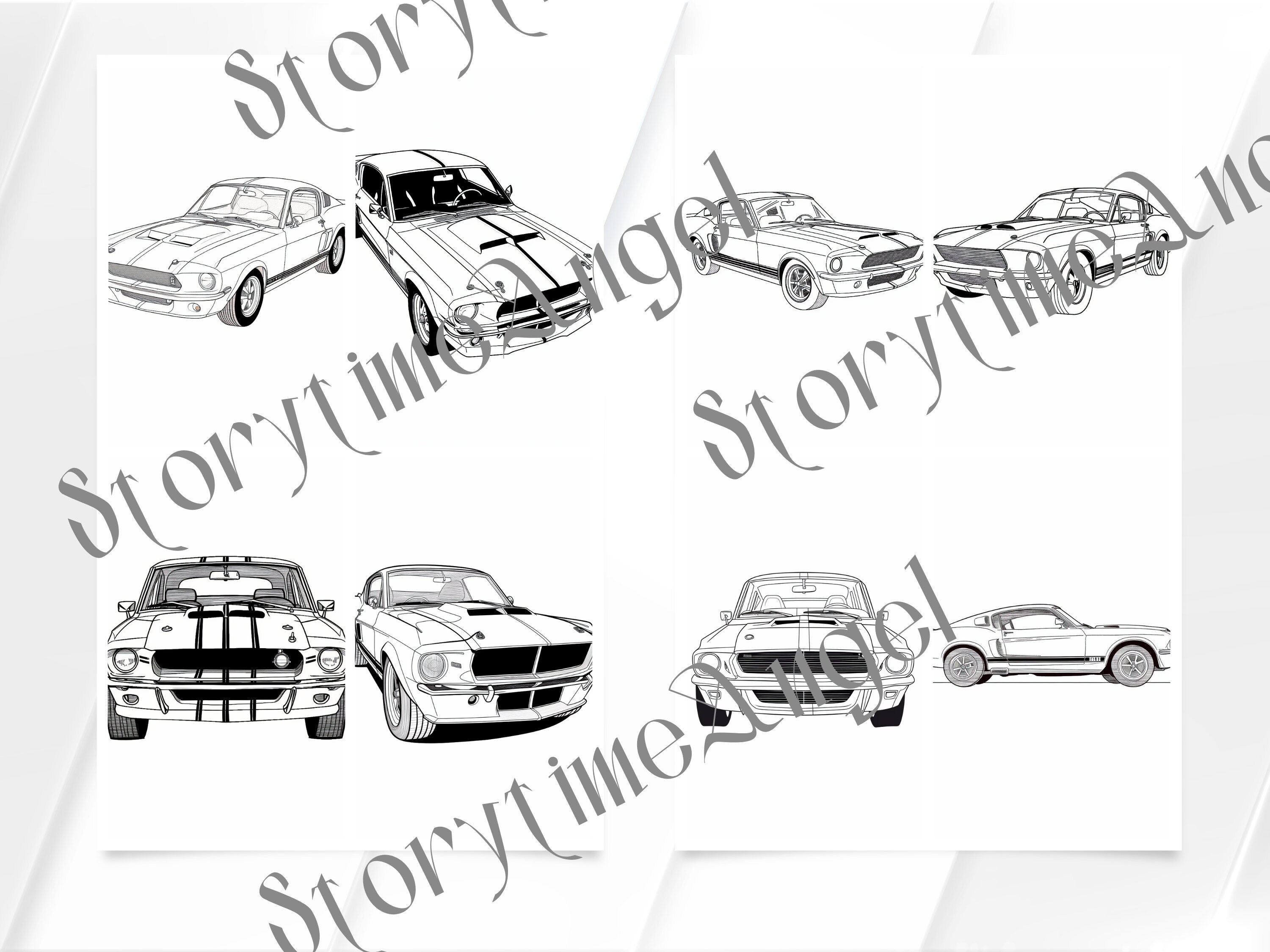 30 Cool Ford Mustang Retro Car Fashion Retro Car Design - Etsy