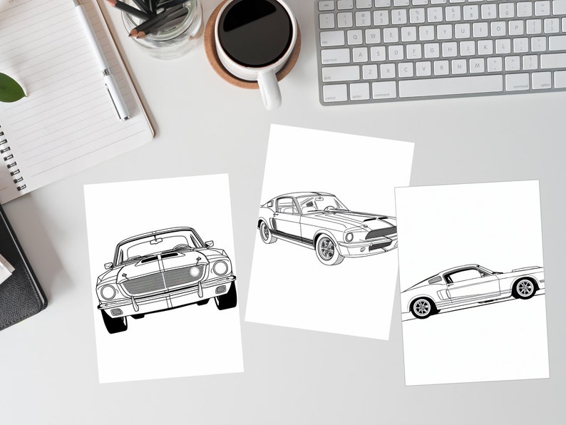 30 Cool Ford Mustang Retro Car Fashion Retro Car Design - Etsy