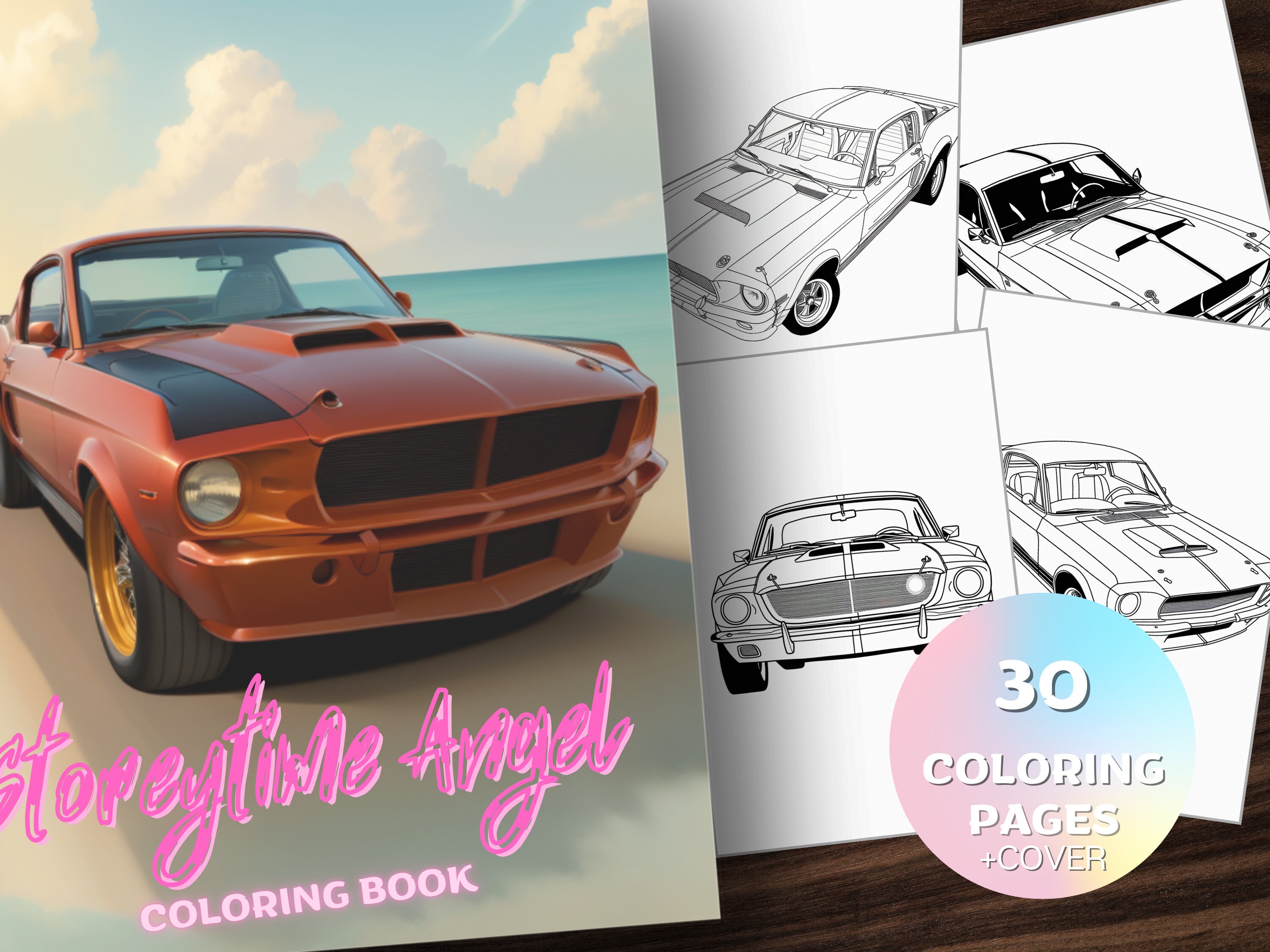 30 Cool Ford Mustang Retro Car Fashion Retro Car Design - Etsy