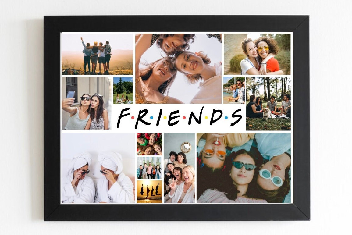 Friends Photo Collage, Personalized Photo Collage, Best Friends Photo ...
