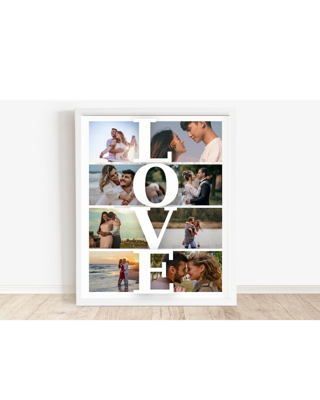 Printable Couple Photo Collage Personalized Photo Collage - Etsy