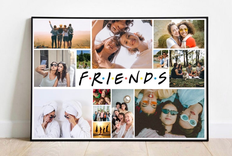 Friends Photo Collage, Personalized Photo Collage, Best Friends Photo ...