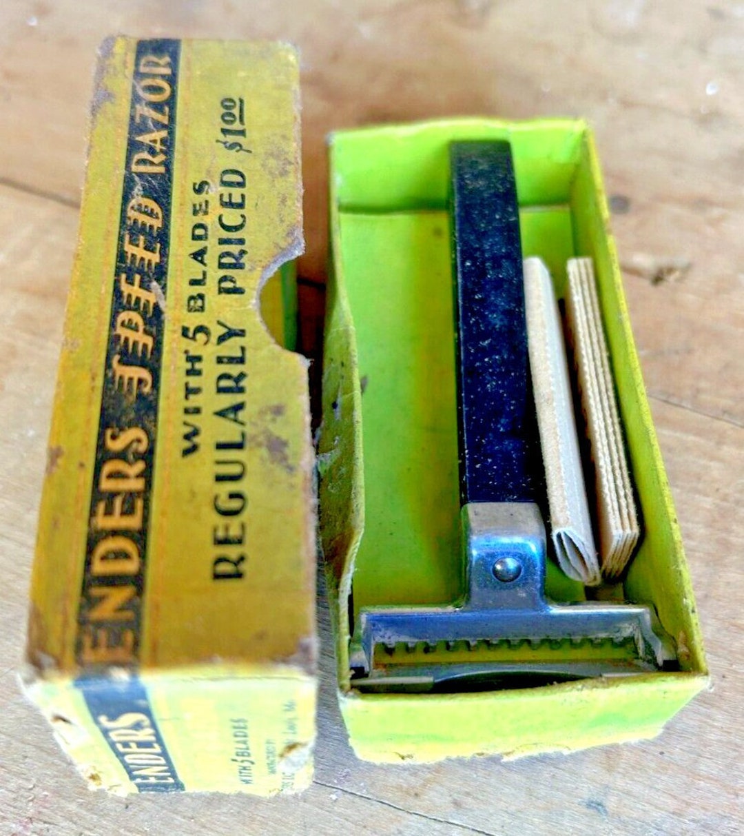 ENDERS SPECIAL Speed Razor W/ Extra Razors- NEW in a Worn Box, Unused ...