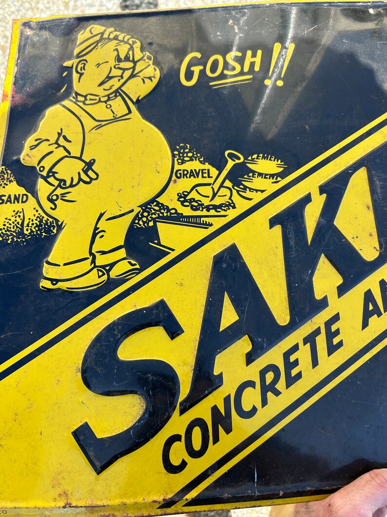 Unique Sakrete Concrete & Mortar Mixes Enamel Steel Sign - Etsy