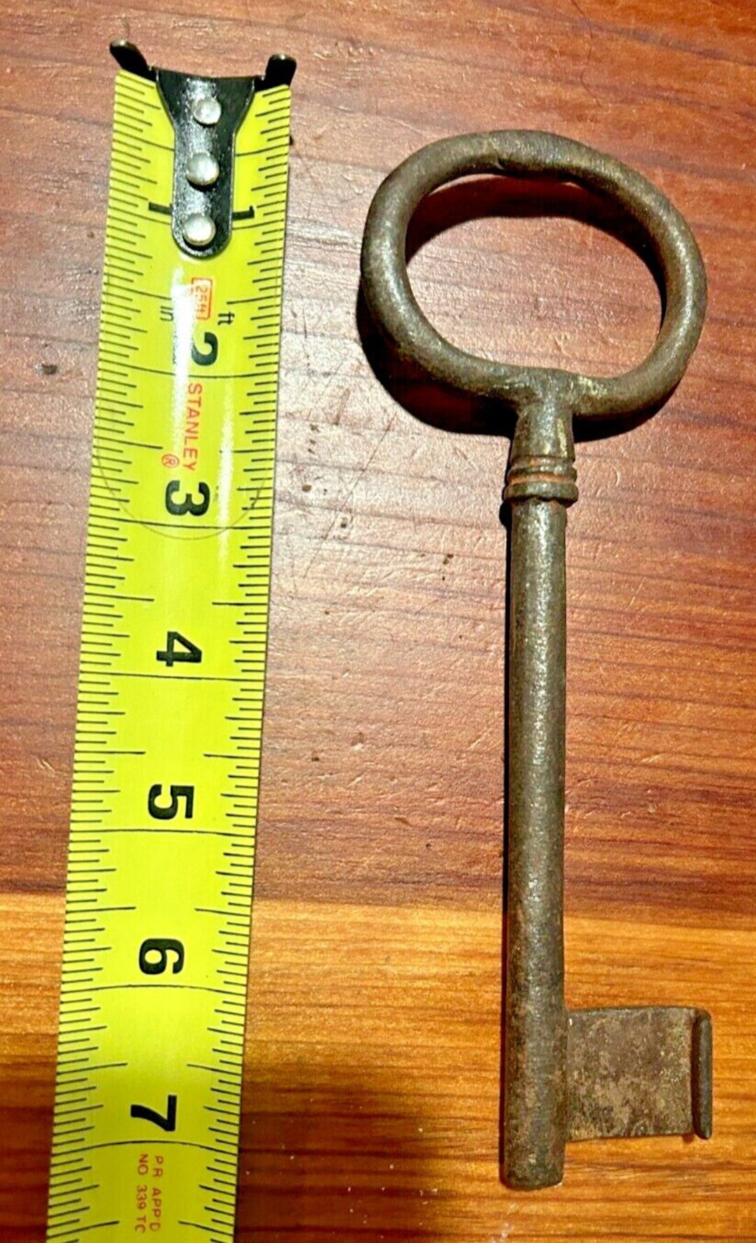 Antique Iron Skeleton Key 7in., Rustic Keys, Collectible Keys, Retro ...