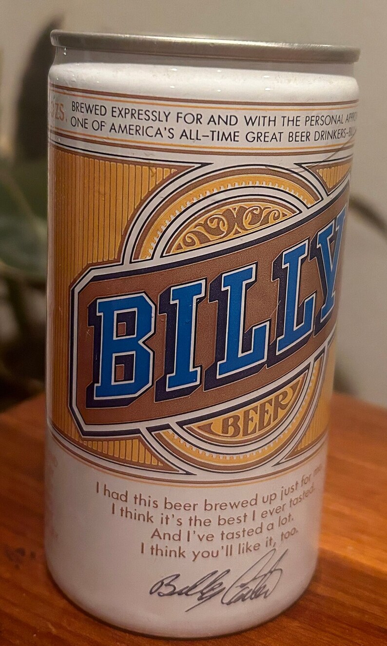 5" Billy Carter Beer Unopened but Empty Can of 1970's - Etsy