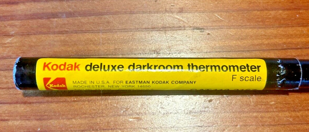 VINTAGE Eastman Kodak Deluxe Darkroom Thermometer F Scale W/ Case 10 ...