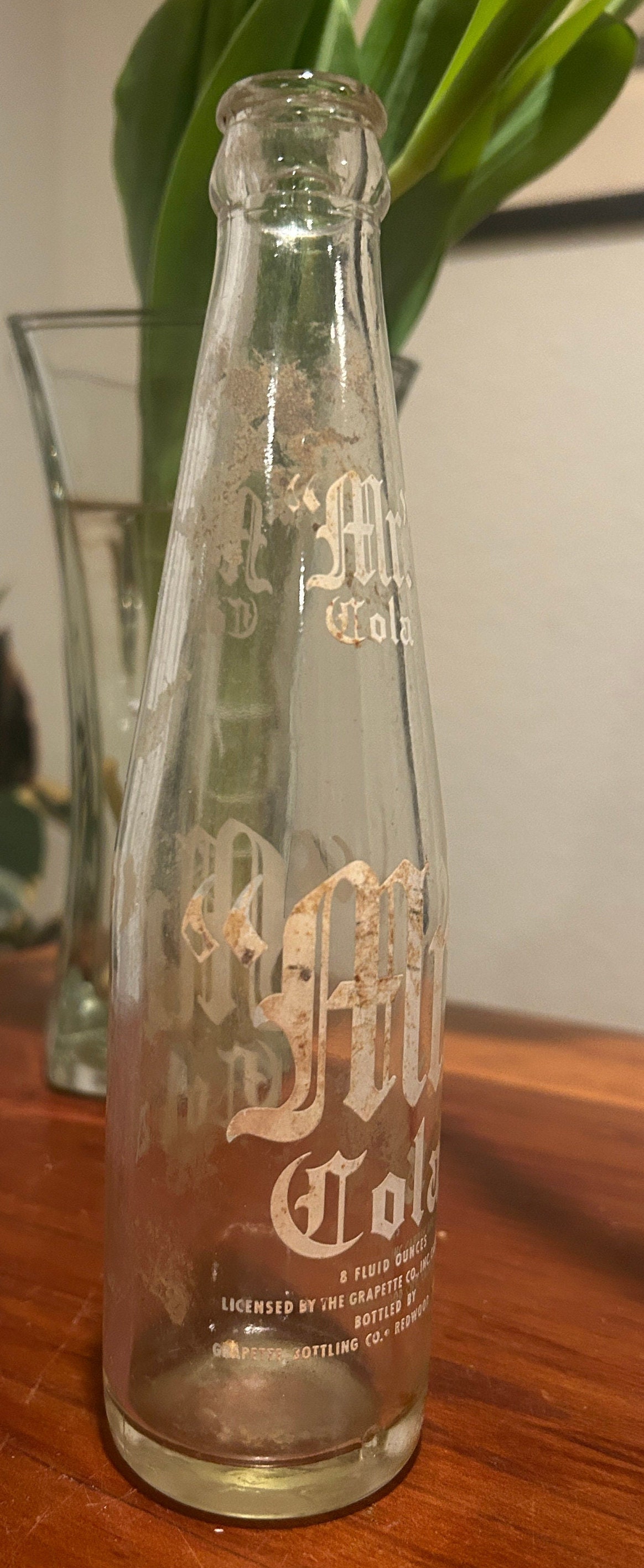 Vintage Mr. Cola Clear Glass Soda Bottle 8oz, 8 Tall - Etsy