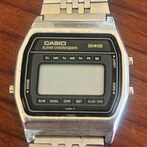 CASIO Alarm Chronograph Digital Watch Made in Japan - Etsy