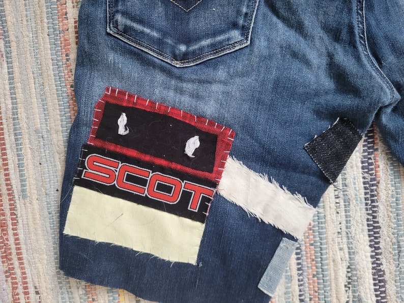 Upcycled Second Hand Denim Shorts - Etsy Canada