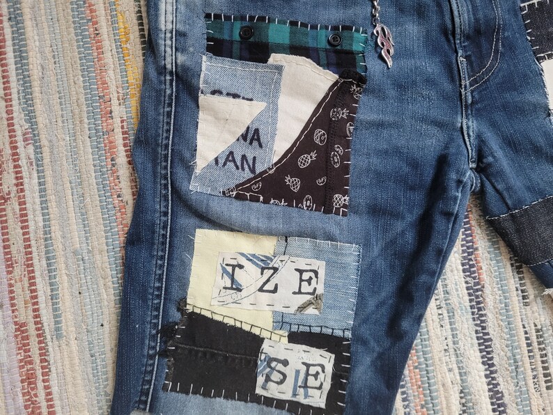Upcycled Second Hand Denim Shorts - Etsy Canada