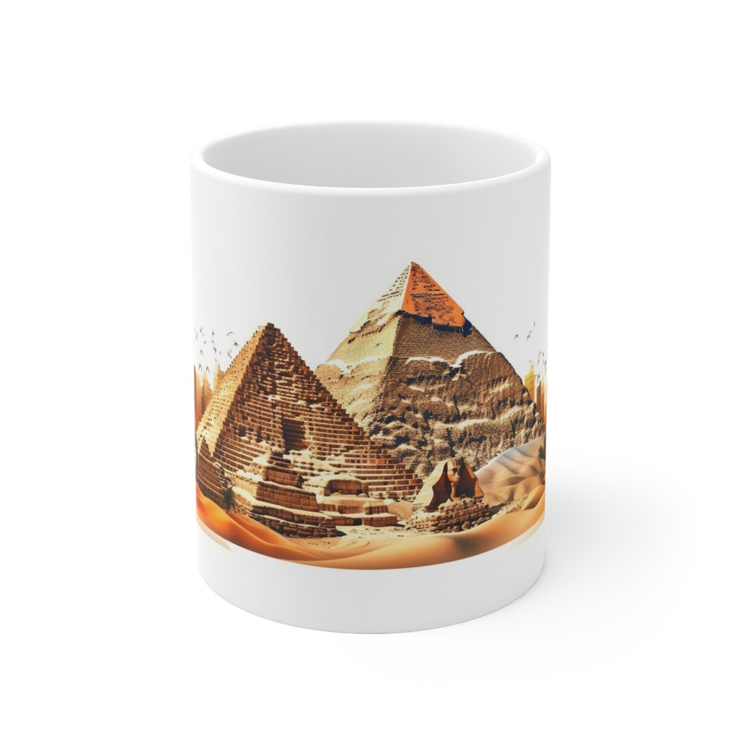 Pyramids of Giza Mug, Elegant Giza Pyramids Coffee Mug, Mug With ...