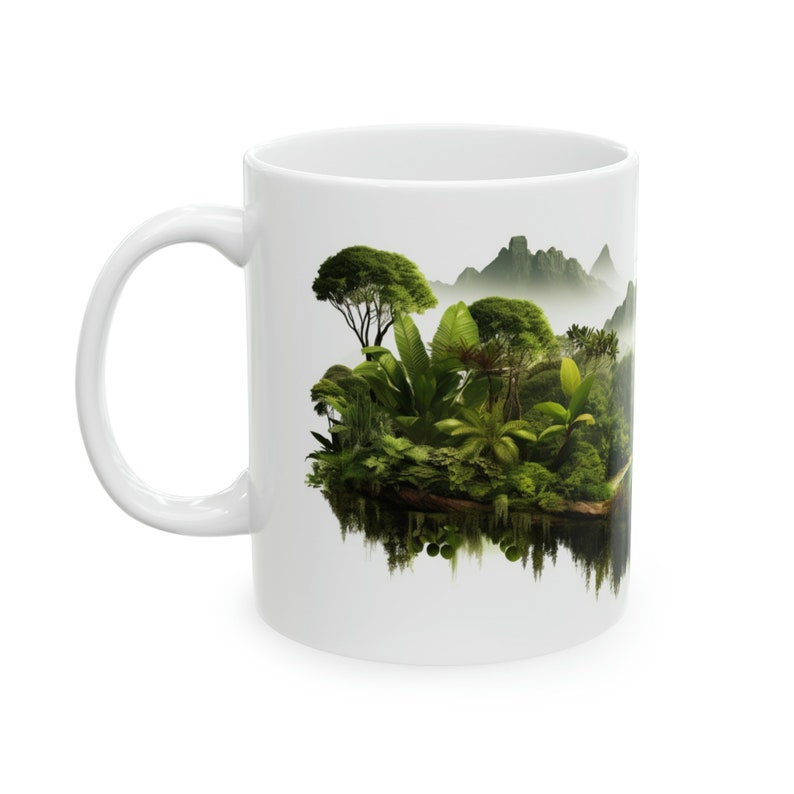 Amazon Rainforest Mug, Gift for Travelers, Nature Lovers' Coffee Mug ...