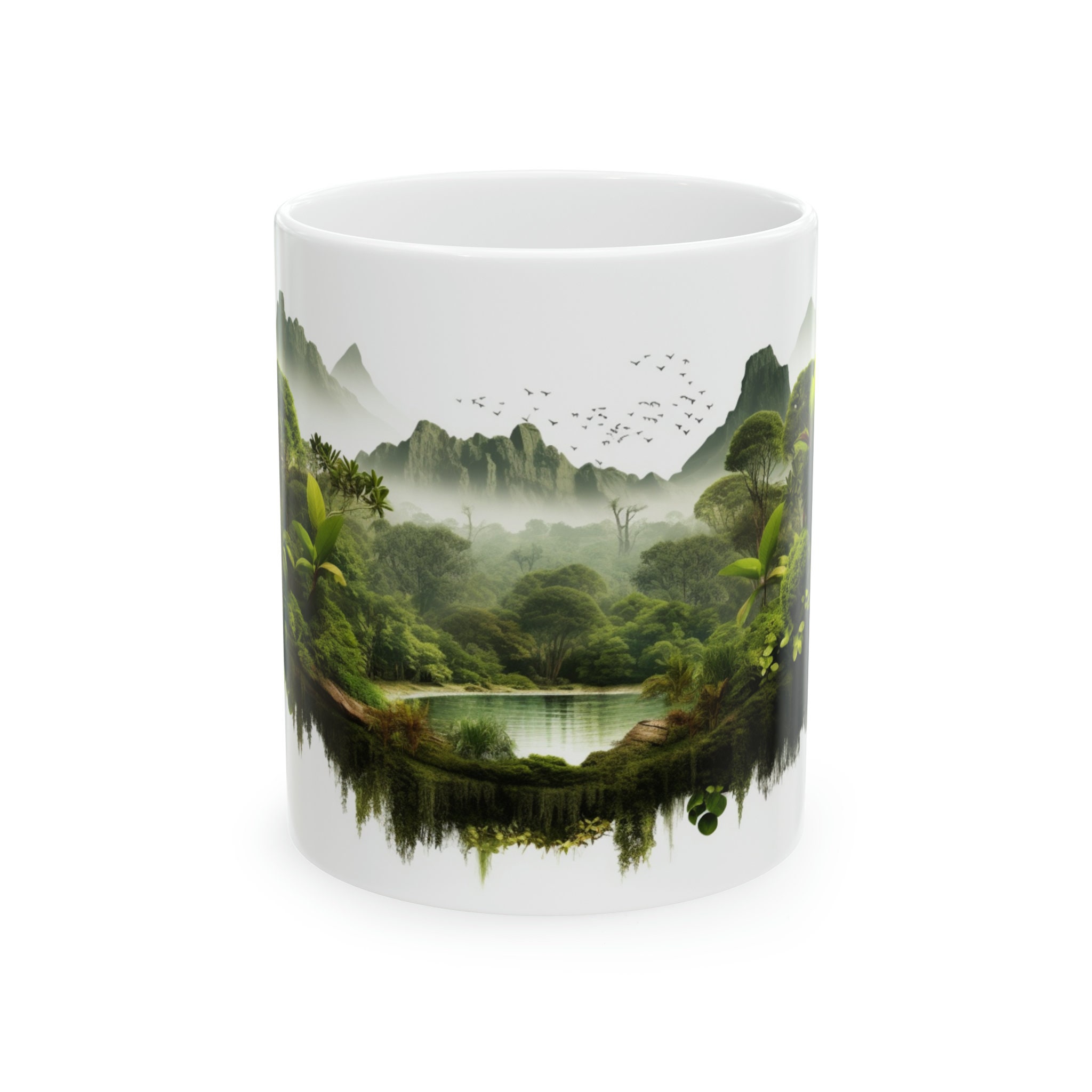Amazon Rainforest Mug, Gift for Travelers, Nature Lovers' Coffee Mug ...
