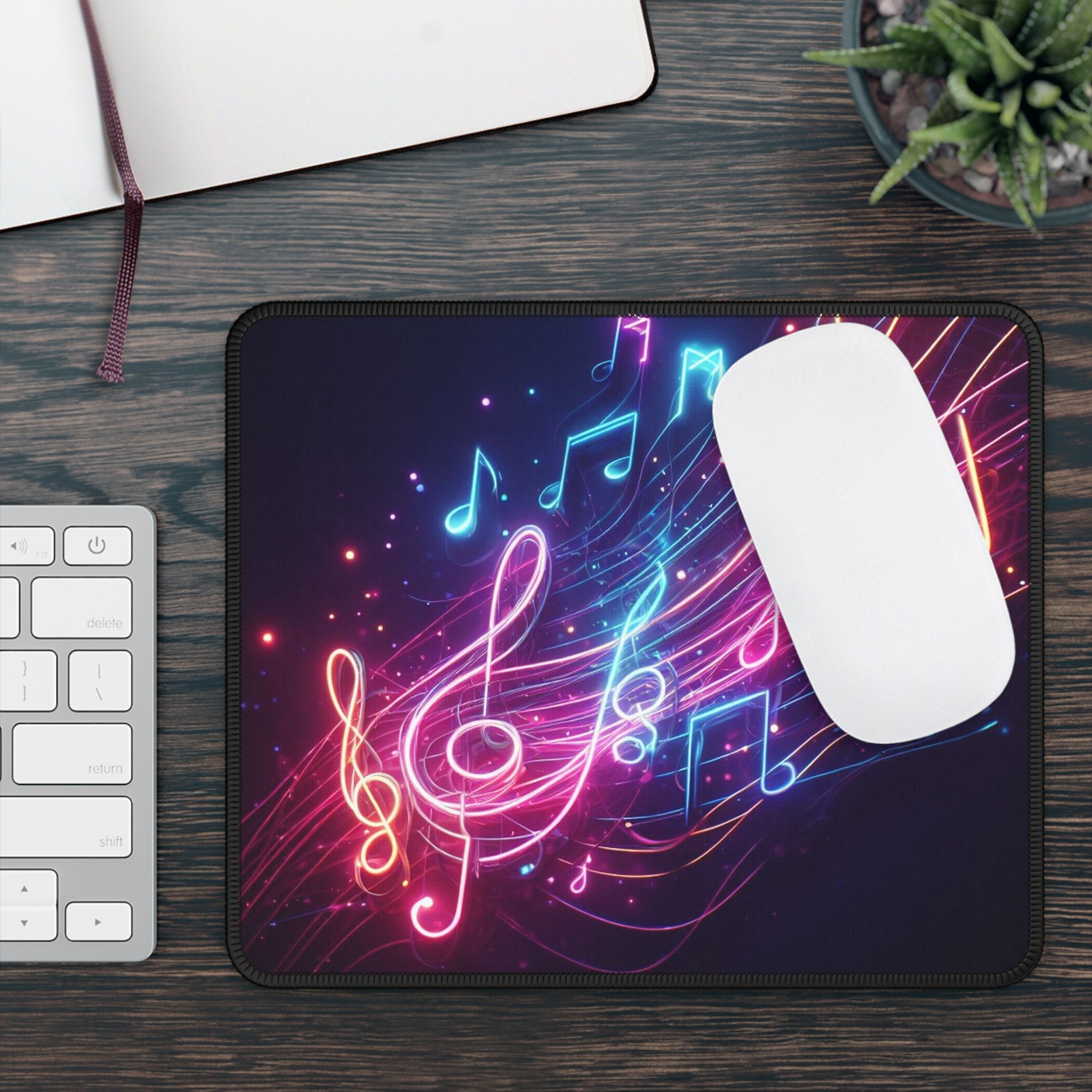 Musical Note Mouse Pad Stylish Desk Accessory for Music Lovers, Gaming ...