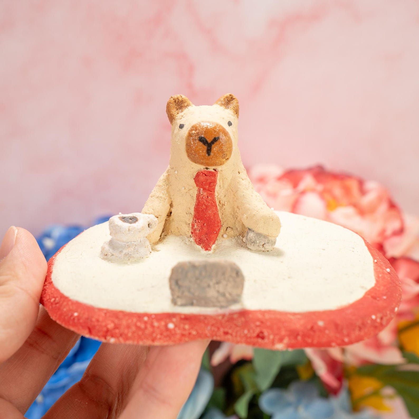 Animal Artisan Porcelain Phone Stand Collection | Handcrafted Bear ...