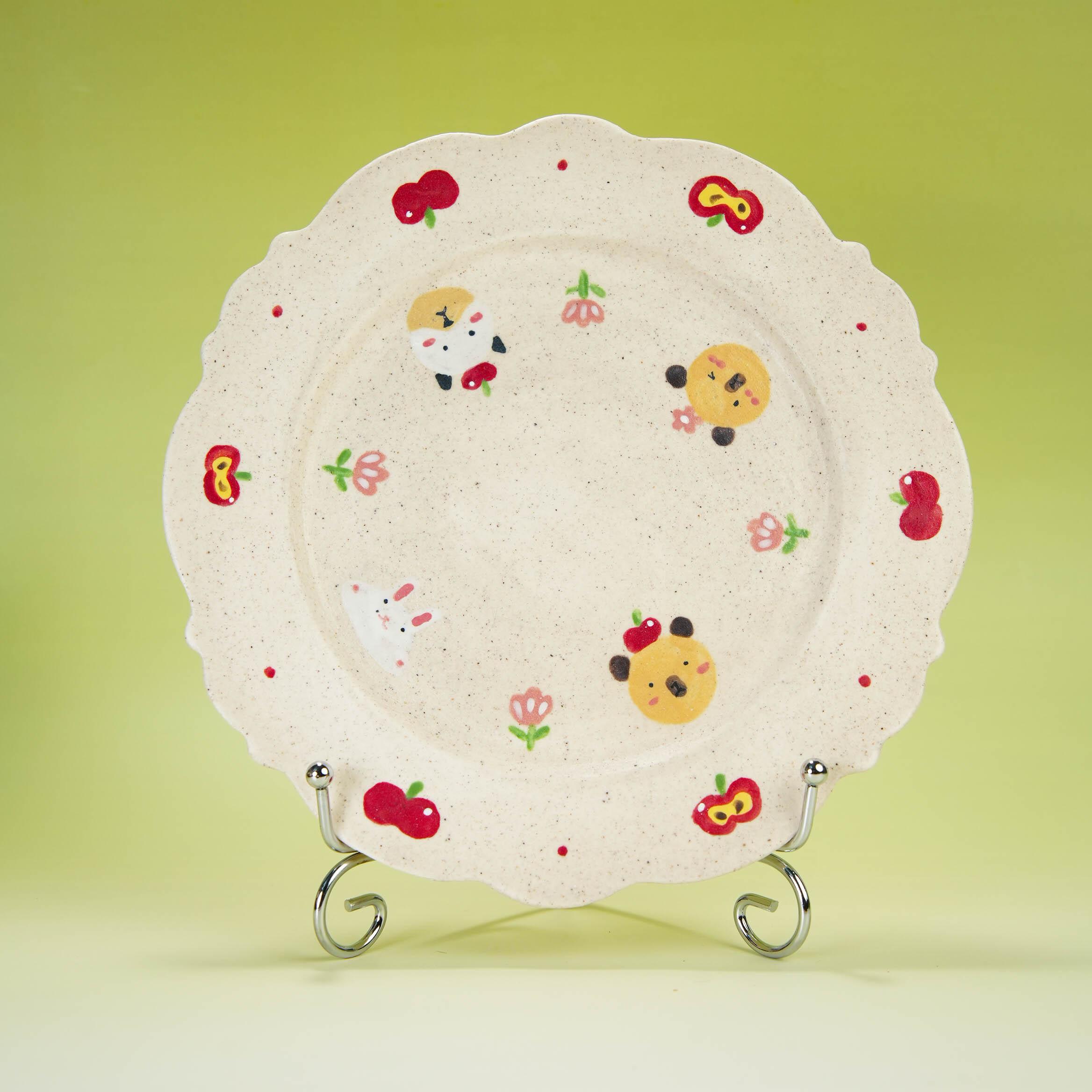 Whimsical Woodland Trio Plates Collection | Handcrafted Porcelain ...