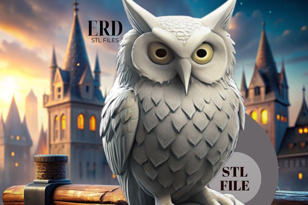 Harry Potter Owl Hedwig STL File, Digital Download, 3D File - Etsy ...