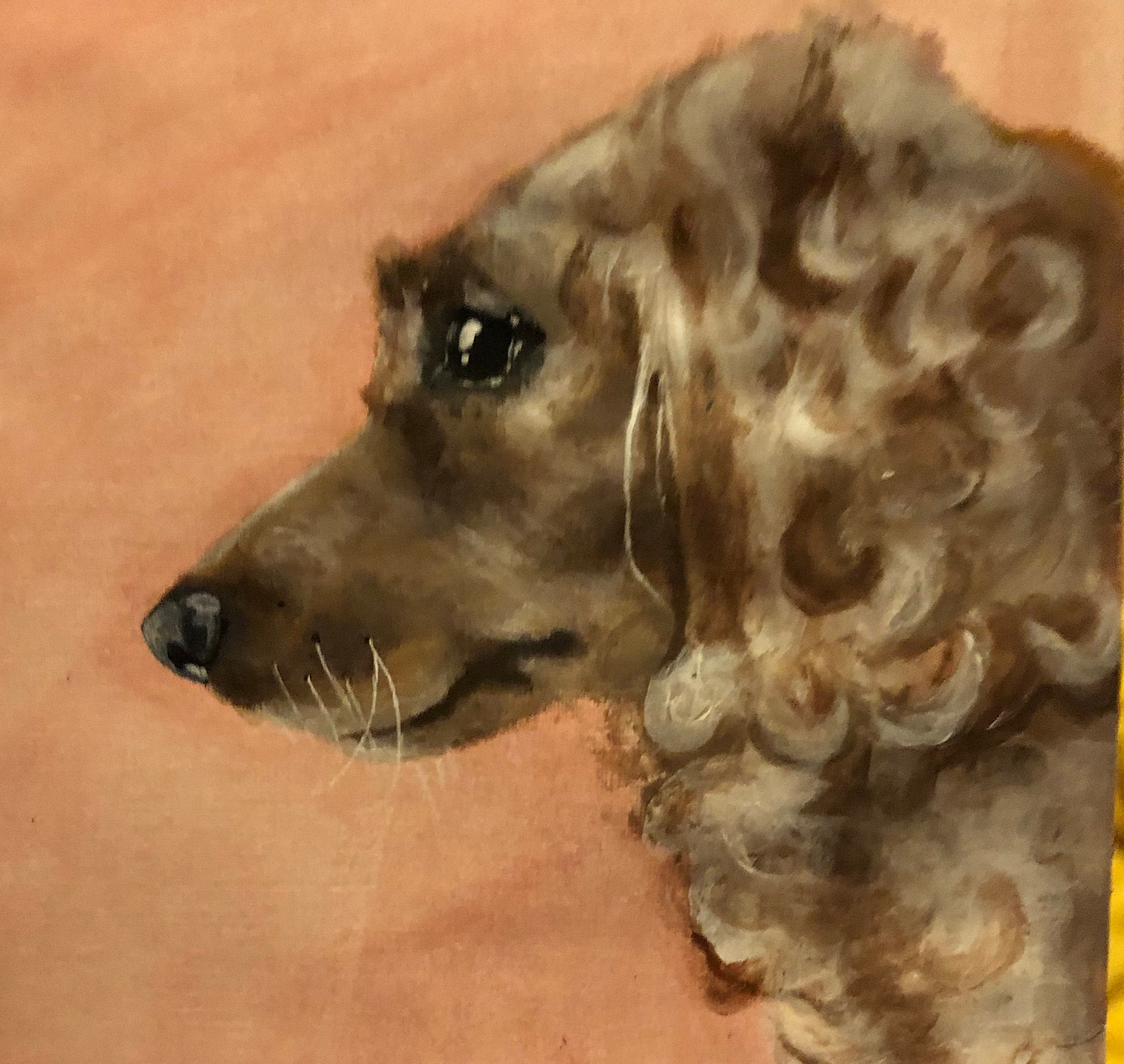 Custom A3 Side Profile Dog Painting - Etsy