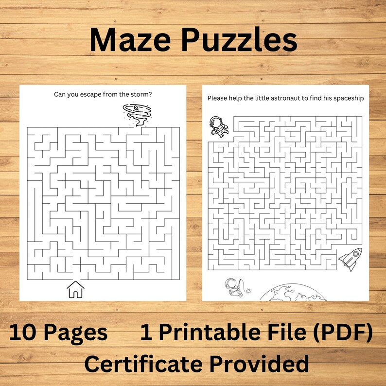 Maze Puzzles/ Kids Activities/ Puzzles/ Games for Kids/ Classroom ...