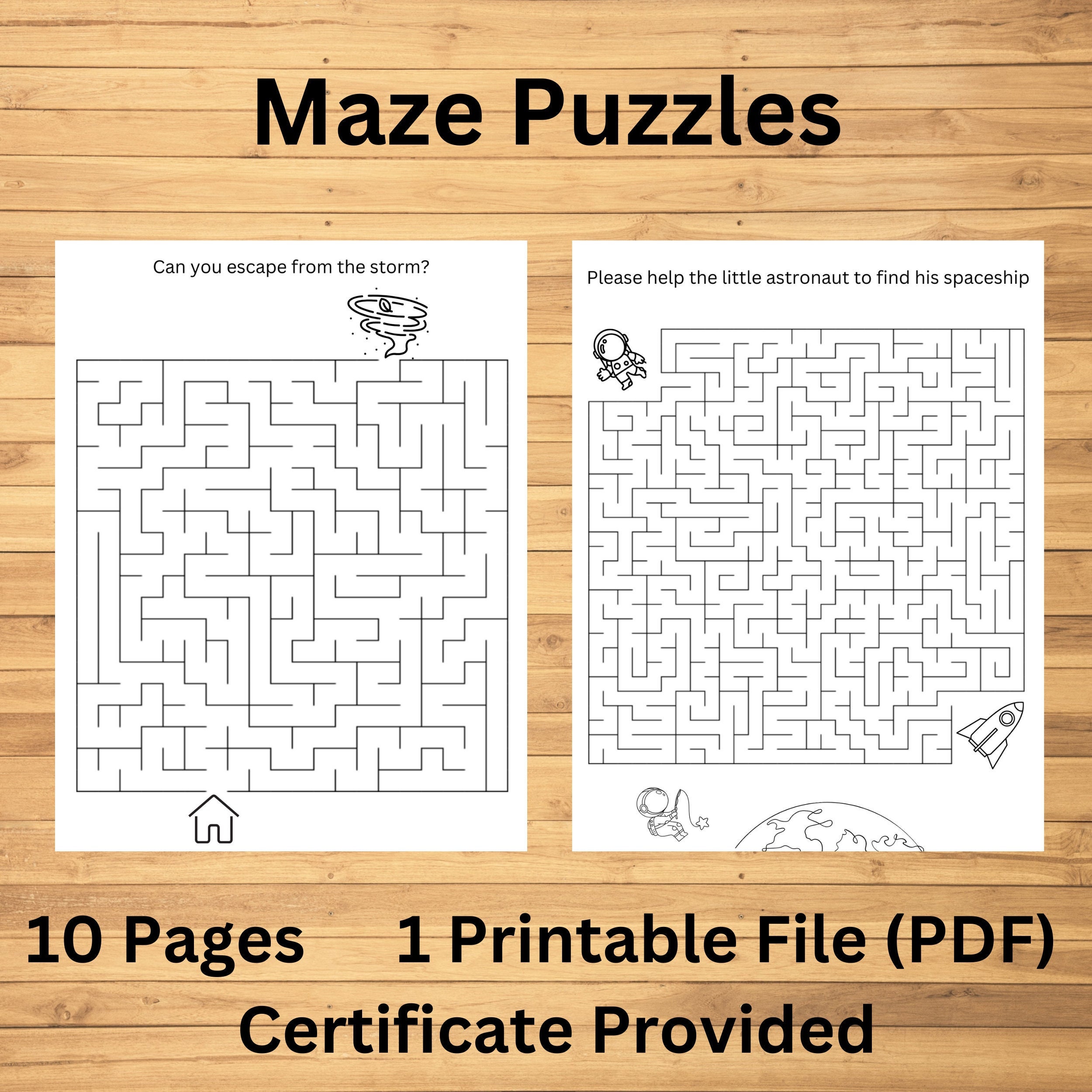 Maze Puzzles/ Kids Activities/ Puzzles/ Games for Kids/ Classroom ...