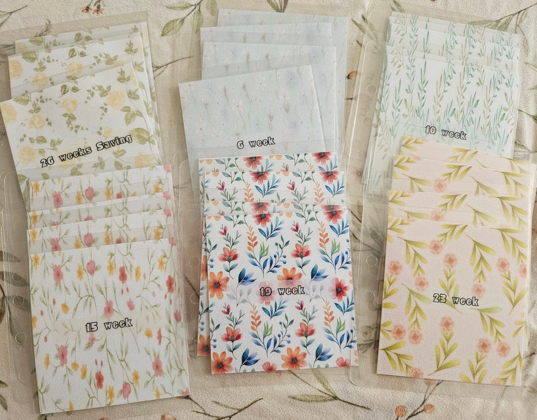 26 Weeks Savings Challenge Envelope - Etsy