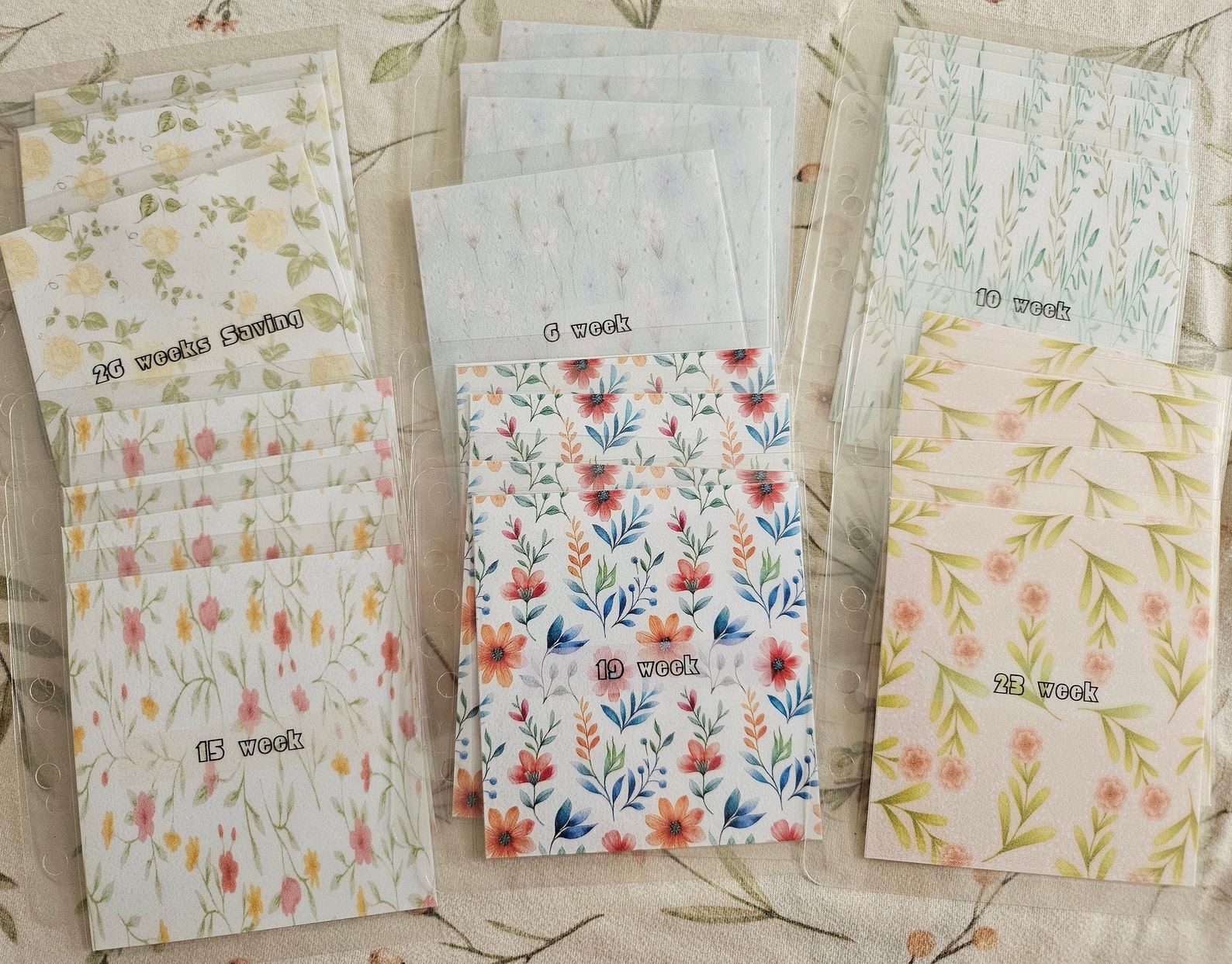 26 Weeks Savings Challenge Envelope - Etsy