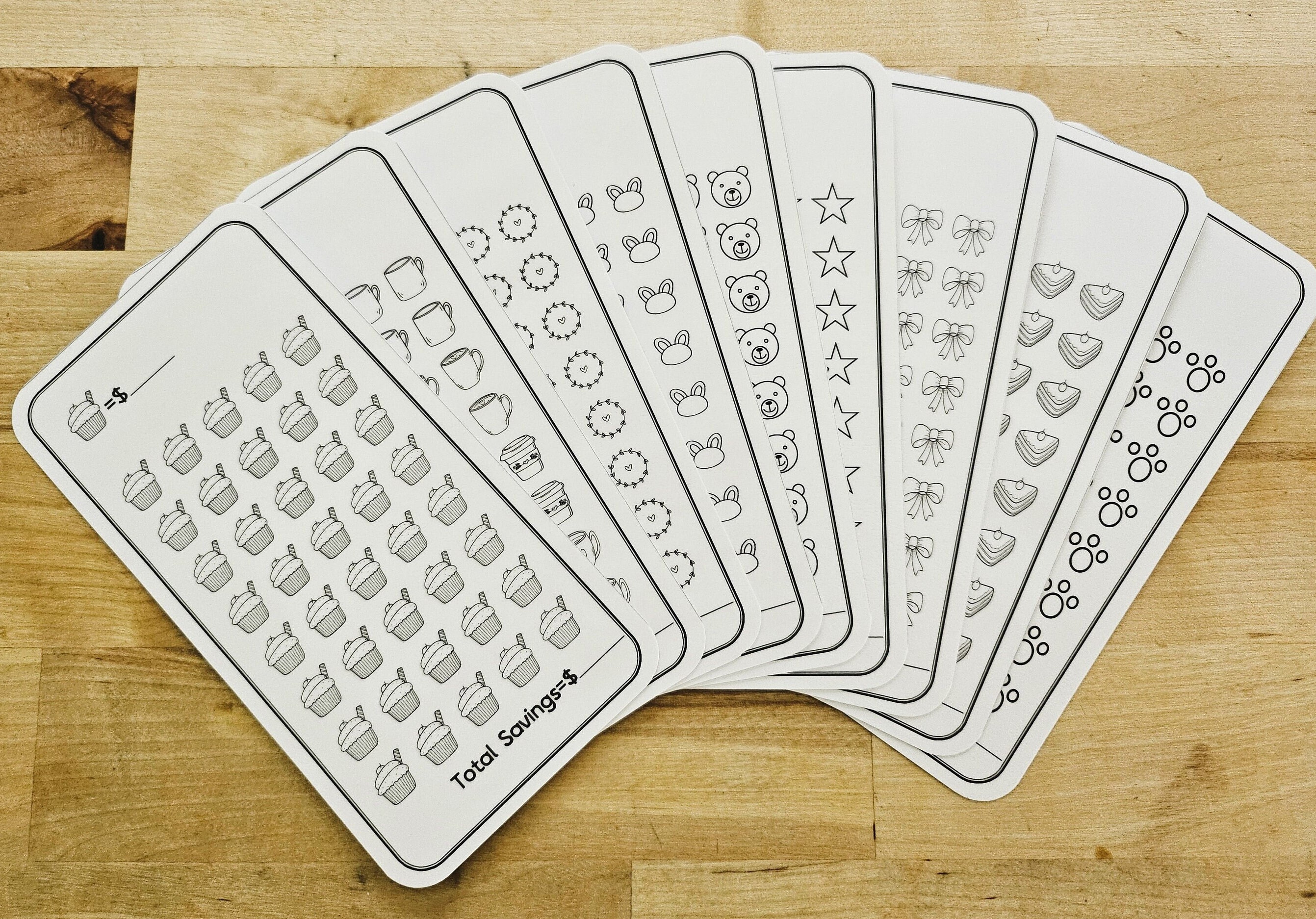 Cute Cash Savings Challenge Tracker - Etsy