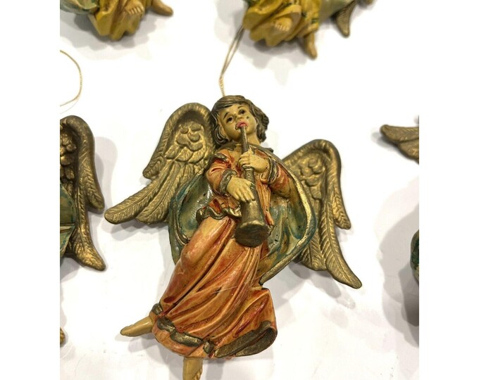 FONTANINI Depose Italy 4 Hanging 5 PC Nativity Angels Instuments ...
