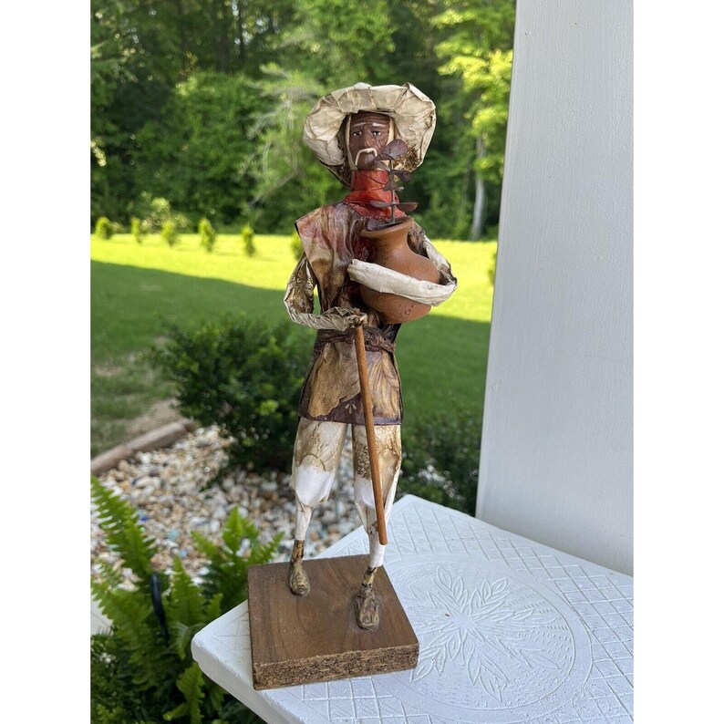 Mexican Folk Art Tall Vintage Village People Paper Mache Figures Art ...