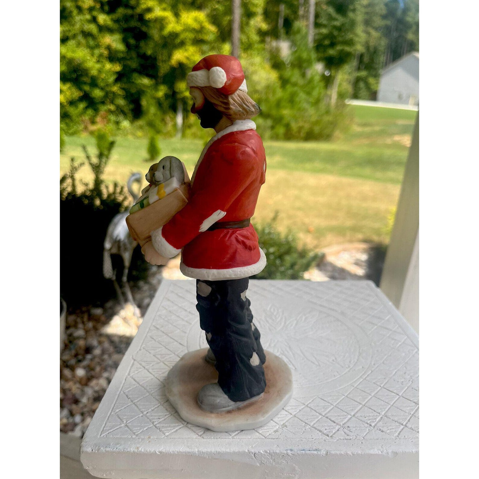 Santa Claus Sad Clown Emmett Kelly Jr Collection Puppy Presents Flambro ...