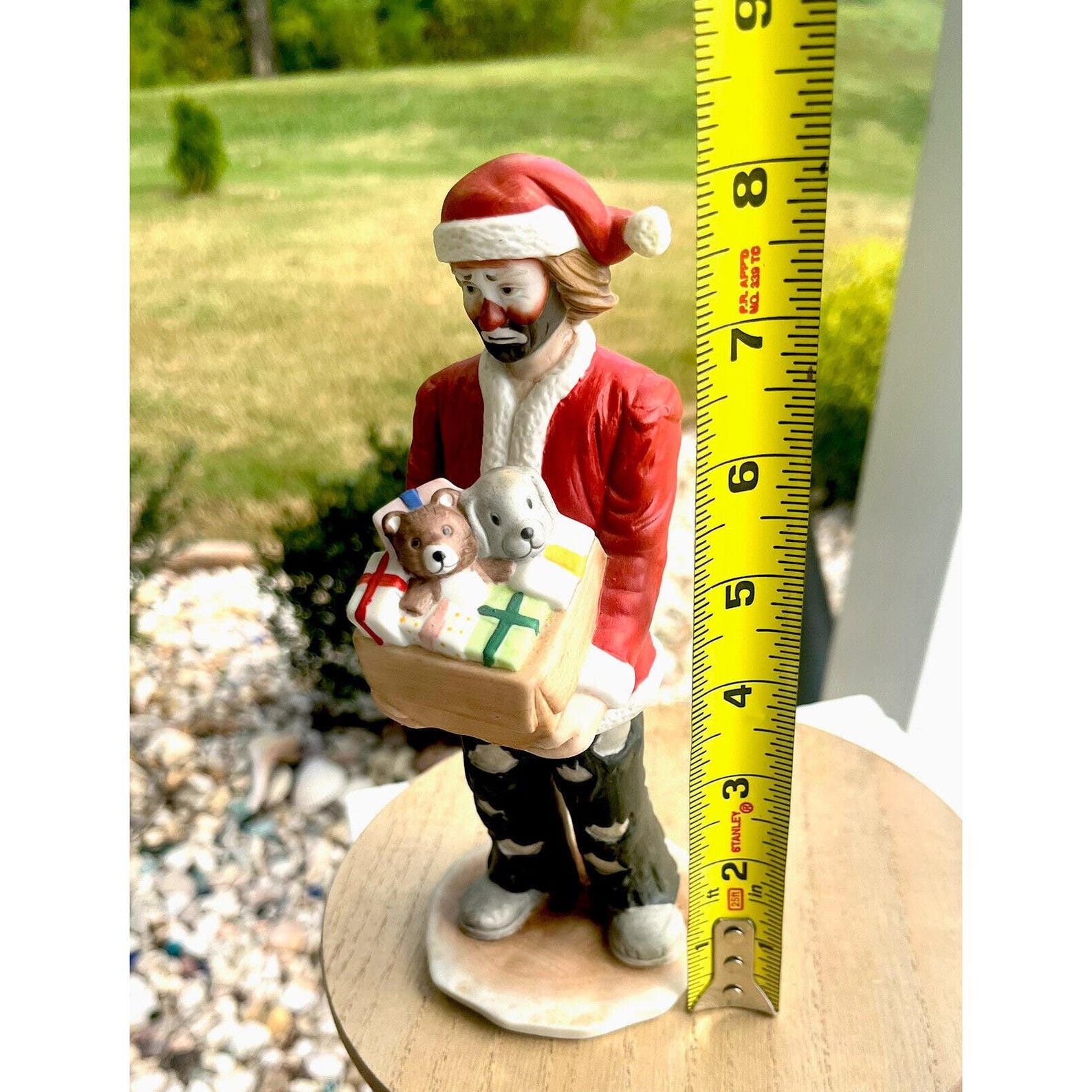 Santa Claus Sad Clown Emmett Kelly Jr Collection Puppy Presents Flambro ...