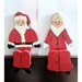 Mr & Mrs Santa Clause Shelf Sitters Mantle Christmas Porch Wood ...