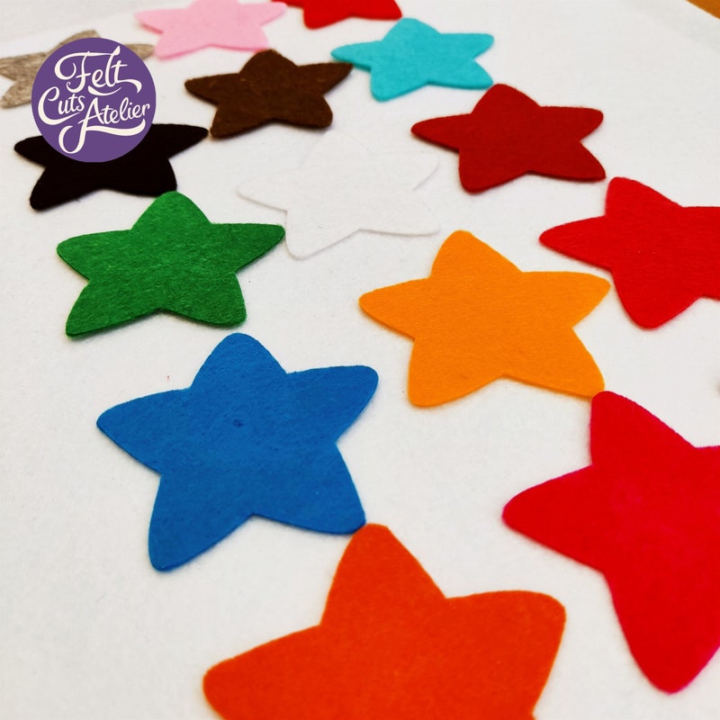 Die Cut Felt Stars - Etsy