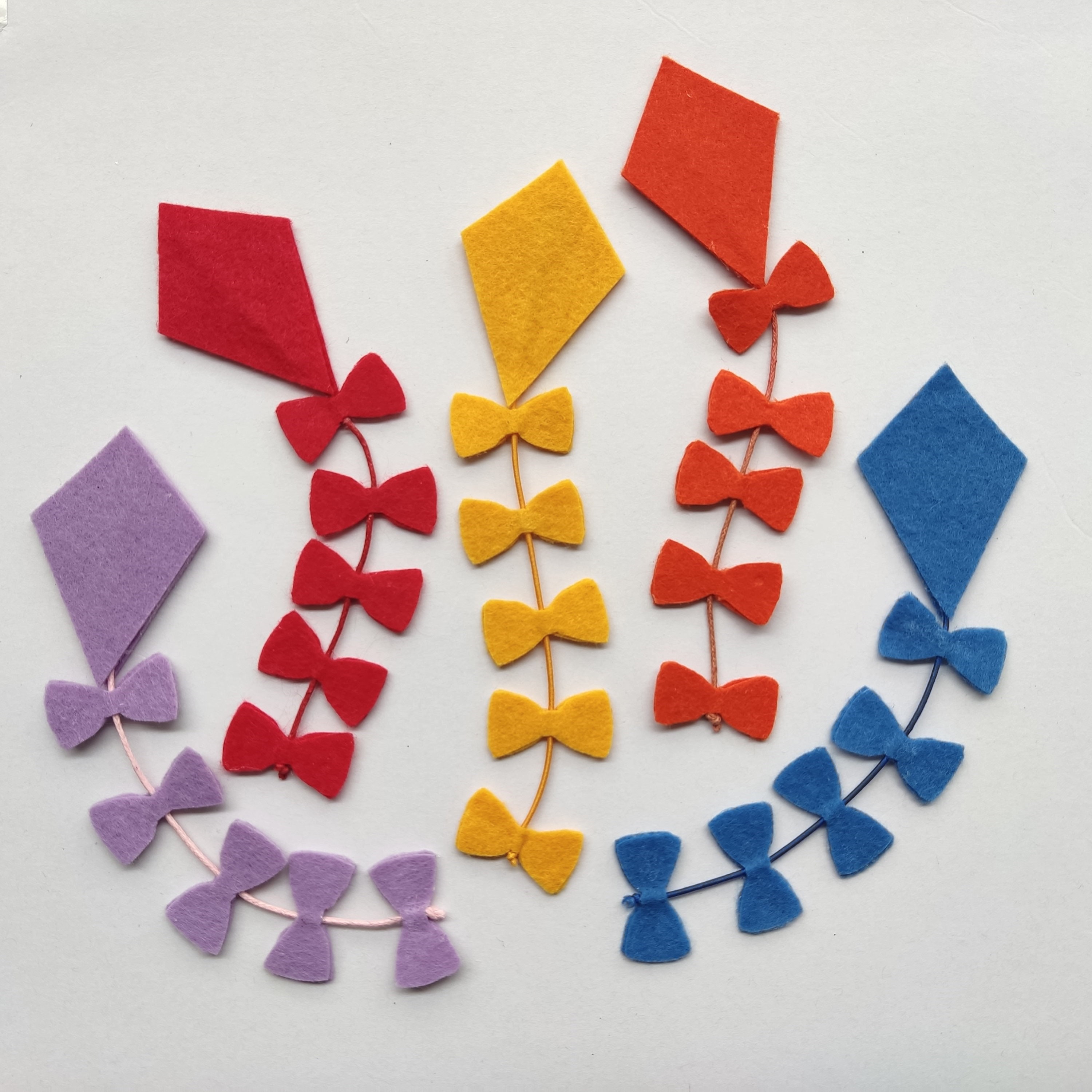 Felt Kite Die Cuts Kite Cutout Scrapbooking Card Making DIY Supplies ...