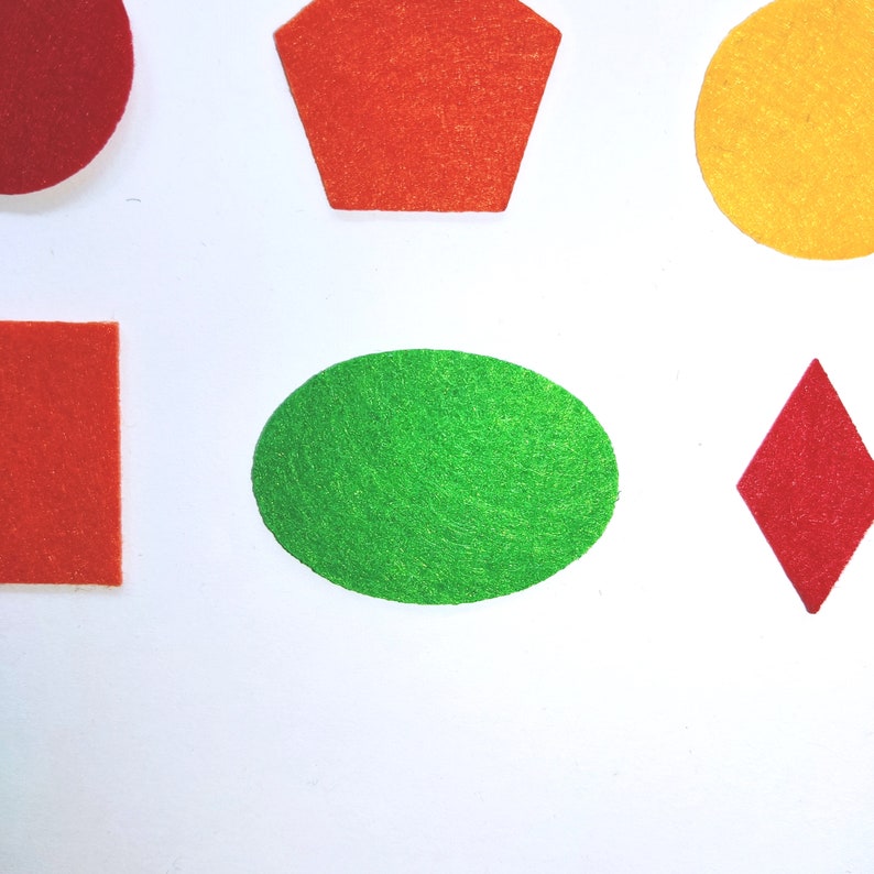 Felt Geometric Shapes for Sewing Craft Projects Die Cut Craft Supplies ...
