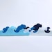Felt Ocean Waves Felt Sea Wave Cutouts DIY Felt Ocean Decor Felt Ocean ...