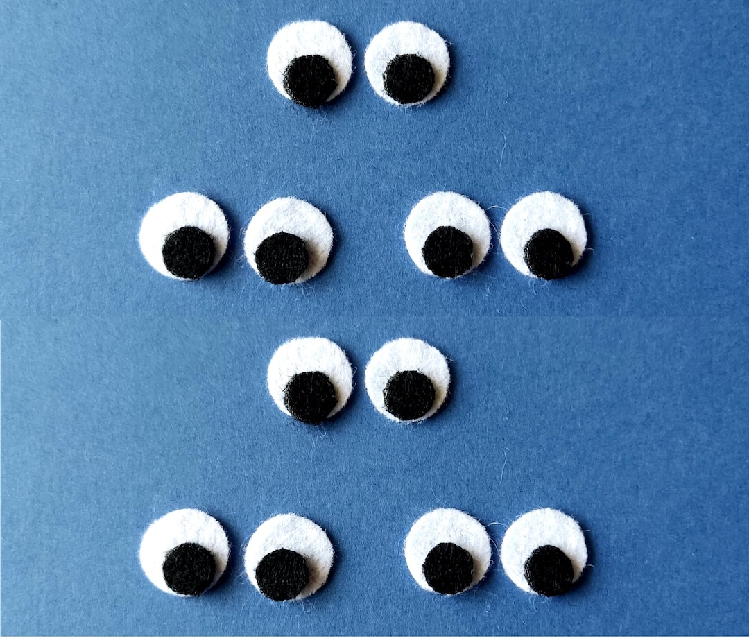 Felt Eyes 1,8cm/ 0,71in Doll Eyes Die Cut Circles Plush Toy Eyes Felt ...
