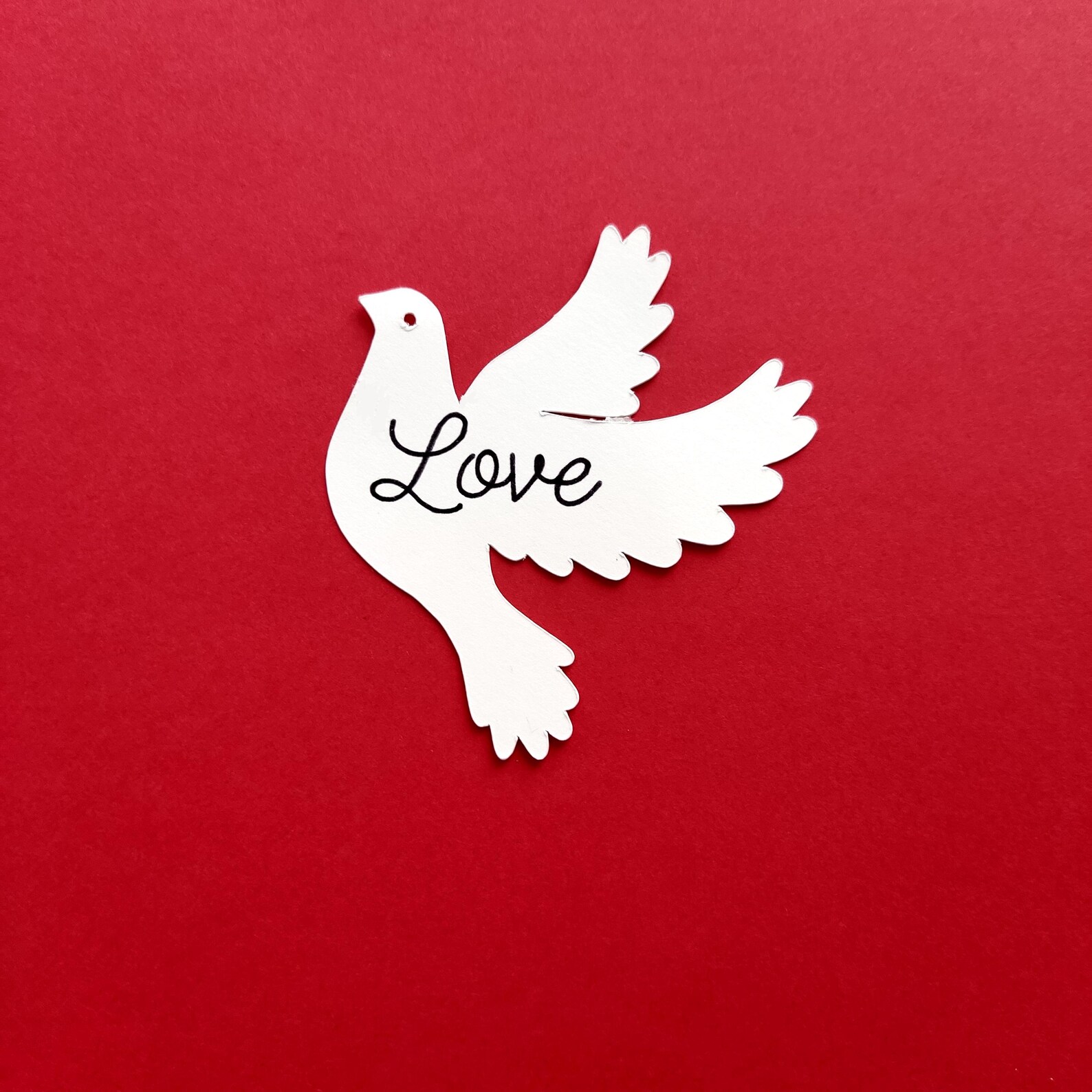 Cardstock Dove Die Cut Joy Hope Peace Love Craft Supplies Pigeon New ...