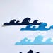 Felt Ocean Waves Felt Sea Wave Cutouts DIY Felt Ocean Decor Felt Ocean ...
