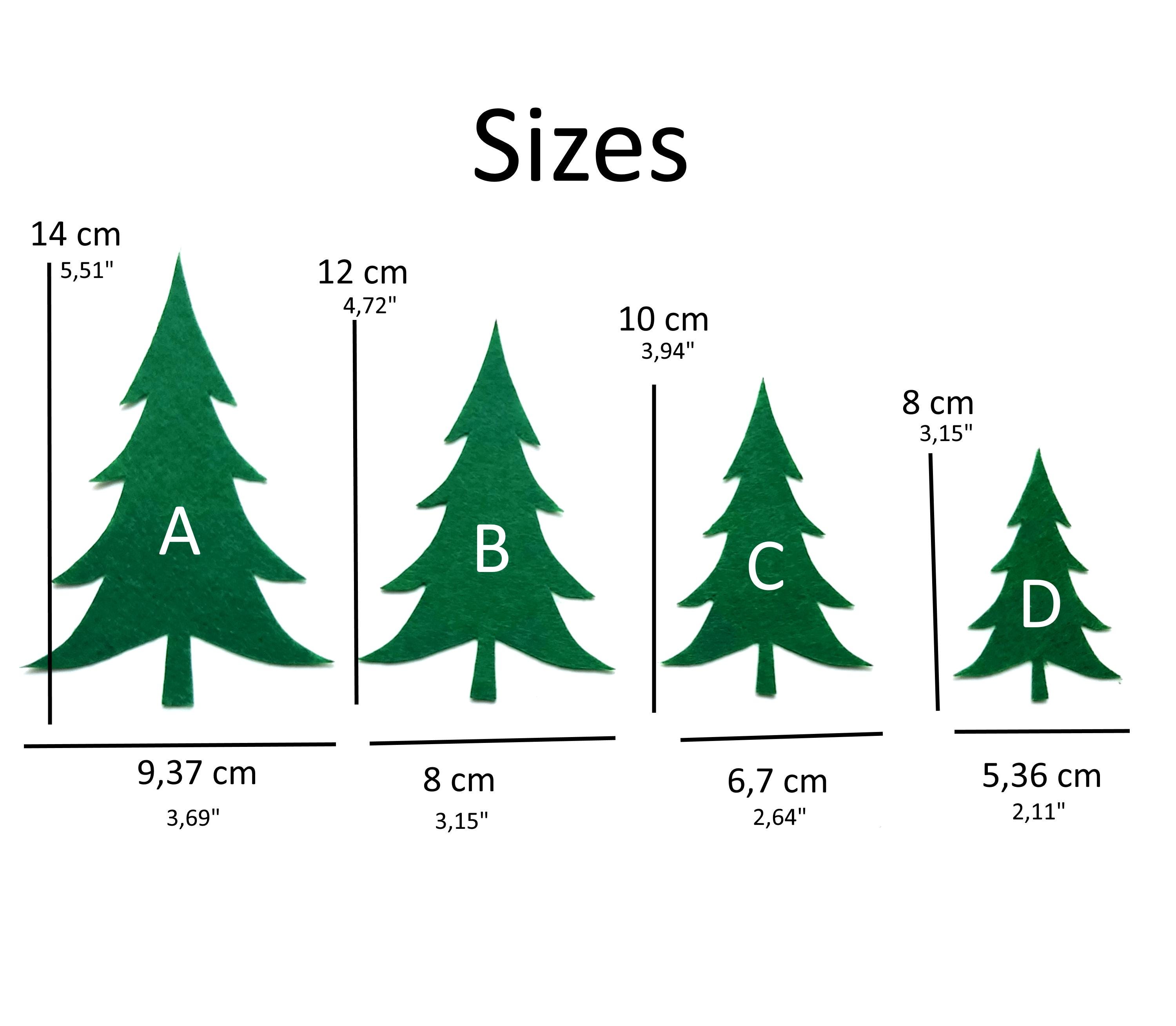 Felt Pine Tree Felt Craft Supplies Christmas Tree Sewing Craft Projects ...