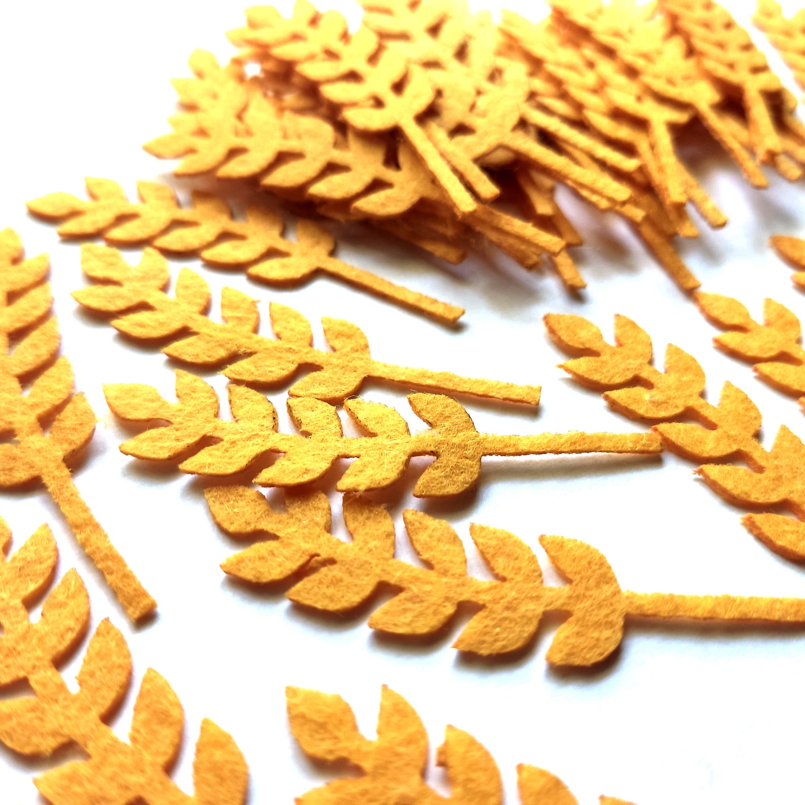 Wheat Spike Felt Die Cut Ear of Wheat Sewing Pattern Felt Craft ...