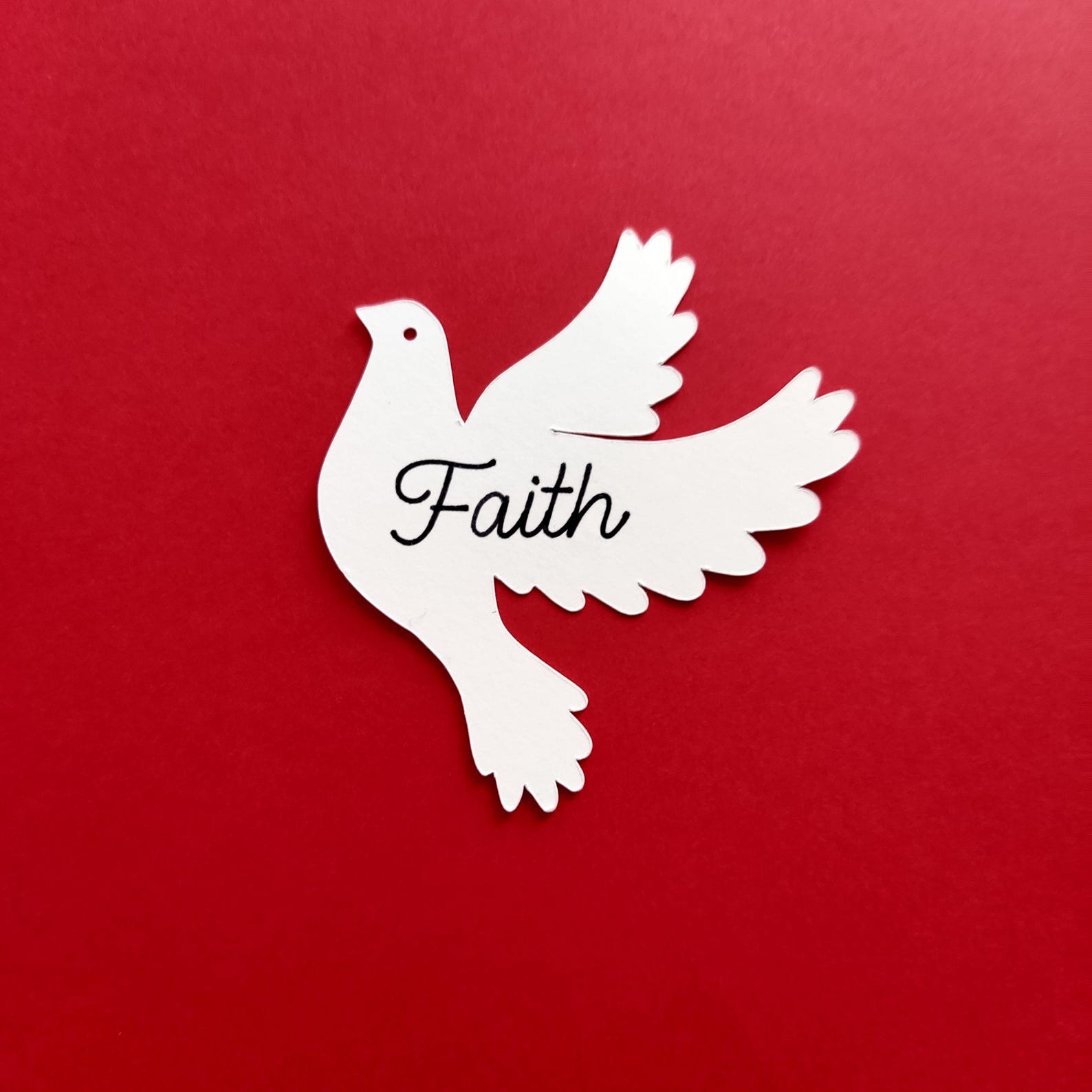 Cardstock Dove Die Cut Joy Hope Peace Love Craft Supplies Pigeon New ...