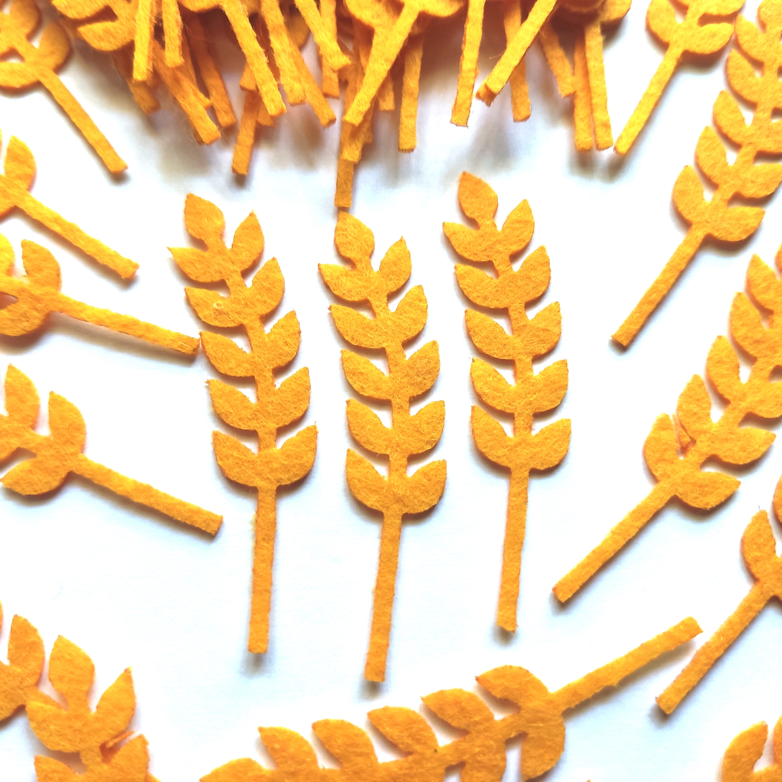 Wheat Spike Felt Die Cut Ear of Wheat Sewing Pattern Felt Craft ...